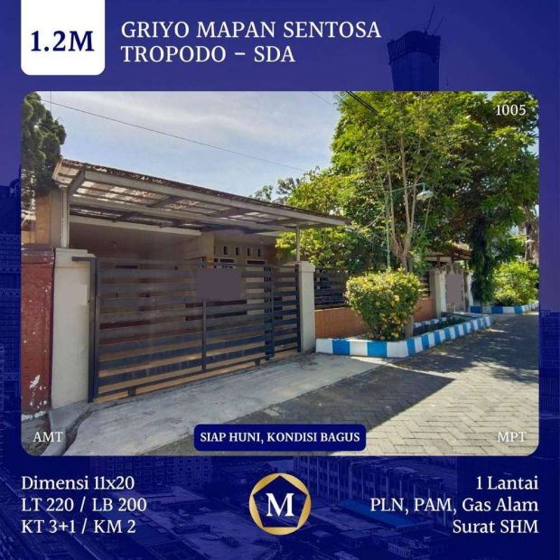 JUAL Griyo Mapan Sentosa Tropodo Sidoarjo SHM dkt Waru Siap Huni SHM JUAL Griyo Mapan Sentosa Tropodo Sidoarjo SHM dkt Waru Siap Huni SHM