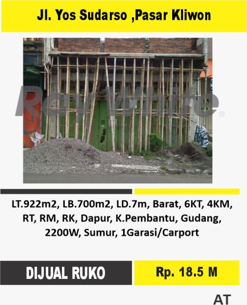 Ruko Jl. Yos Sudarso Pasar Kliwon Ruko Jl. Yos Sudarso Pasar Kliwon