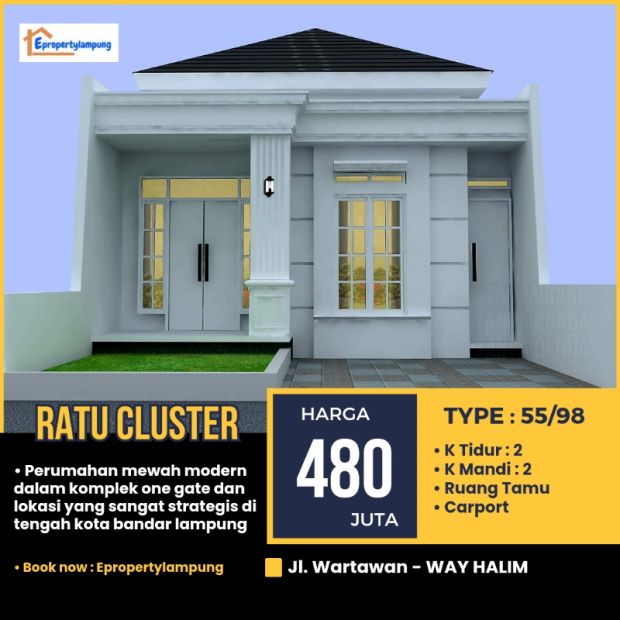 Perumahan Di Way Halim Ratu Cluster